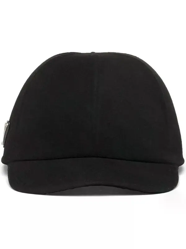 Prada Wool Felt Baseball Cap - Black