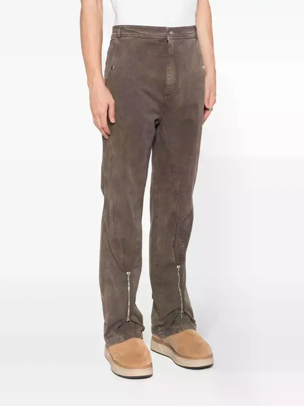 BLUEMARBLE Zip-detail Straight-leg Jeans