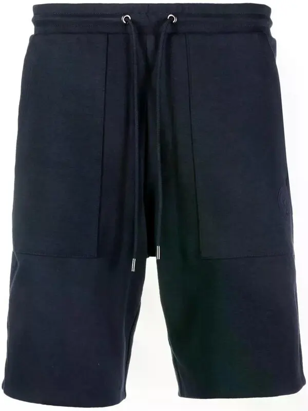 Michael Kors Monogram Print Reversible Track Shorts - Blue