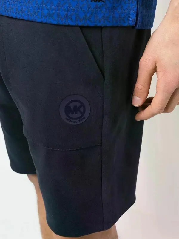 Michael Kors Monogram Print Reversible Track Shorts