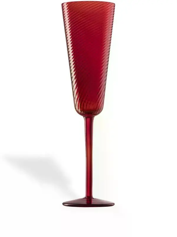 NASONMORETTI Gigolo Flute Glass - Red