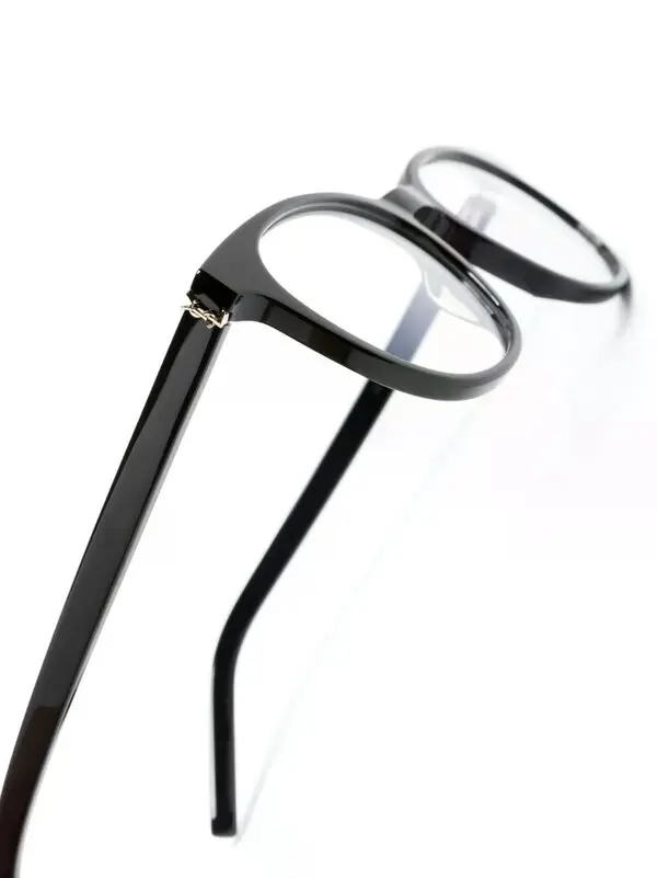 Saint Laurent Round-frame Glasses - Black