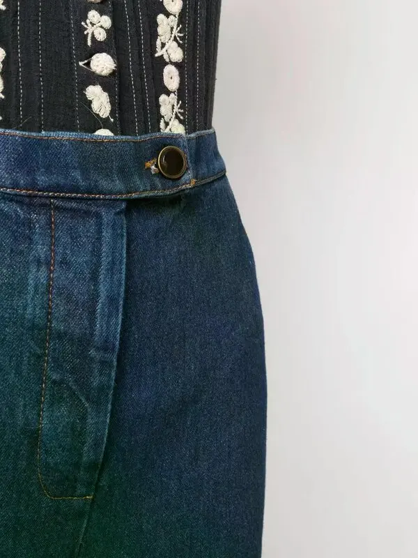 Giuliva Heritage High-waisted Flared Denim Trousers