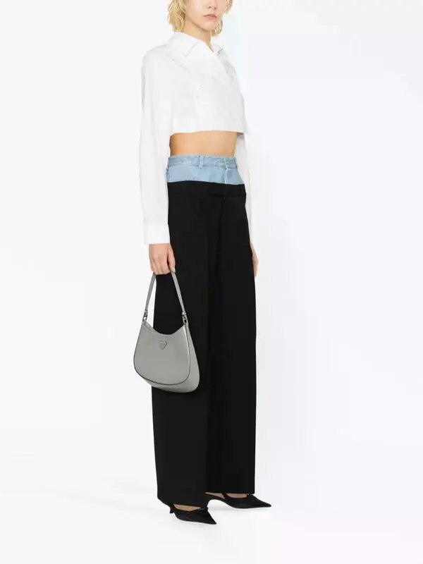 Prada Cleo Brushed Leather Shoulder Bag