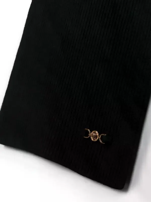 Versace Medusa '95 Ribbed-knit Scarf - Black