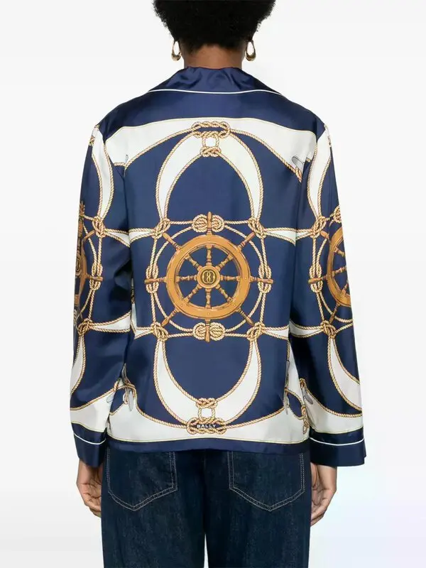 Bally Graphic-print Silk Shirt