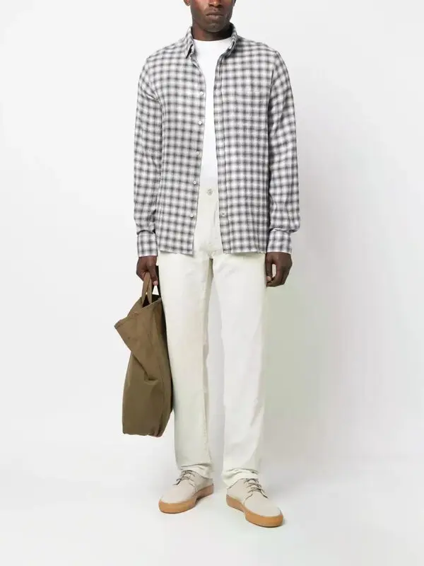 Officine Générale Graphic-print Seersucker Shirt