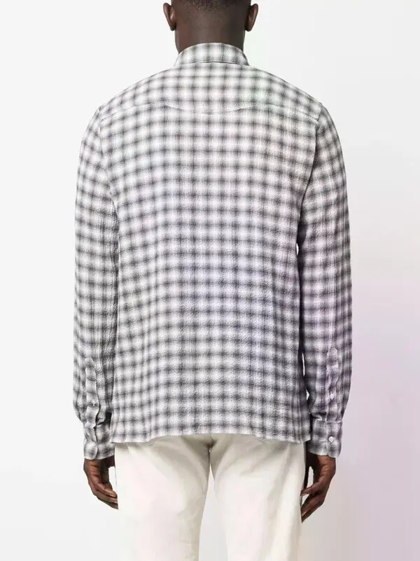 Officine Générale Graphic-print Seersucker Shirt