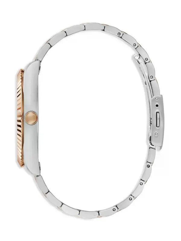 Guess Stainless Steel Two-tone Watch With Roman Numeral Dial - Neutrals