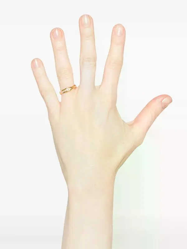 Fernando Jorge 18kt Yellow Fluid Diamonds Ring