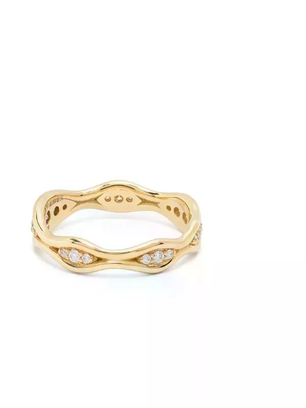 Fernando Jorge 18kt Yellow Fluid Diamonds Ring