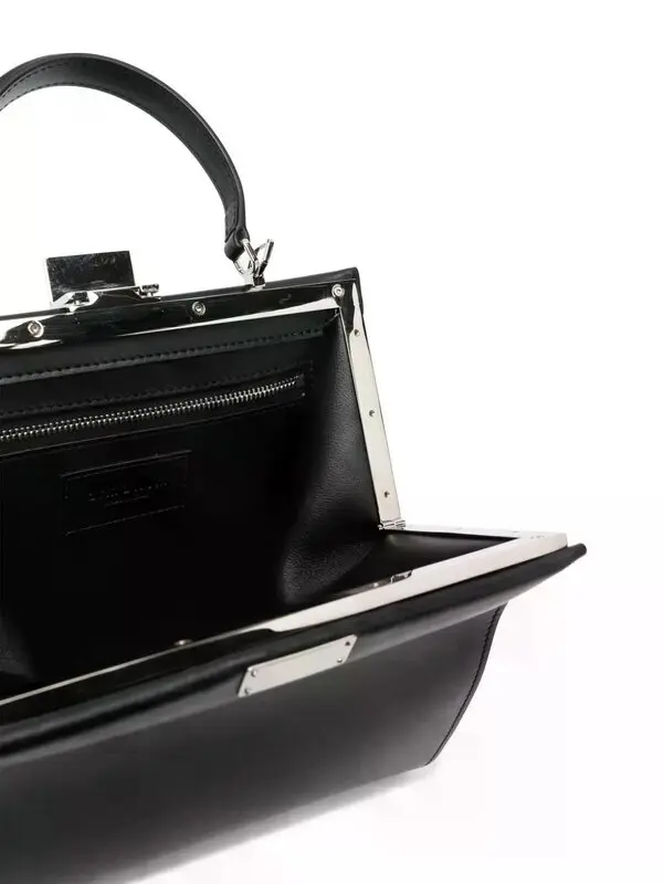 ARMARIUM Logo Plaque Leather Tote Bag