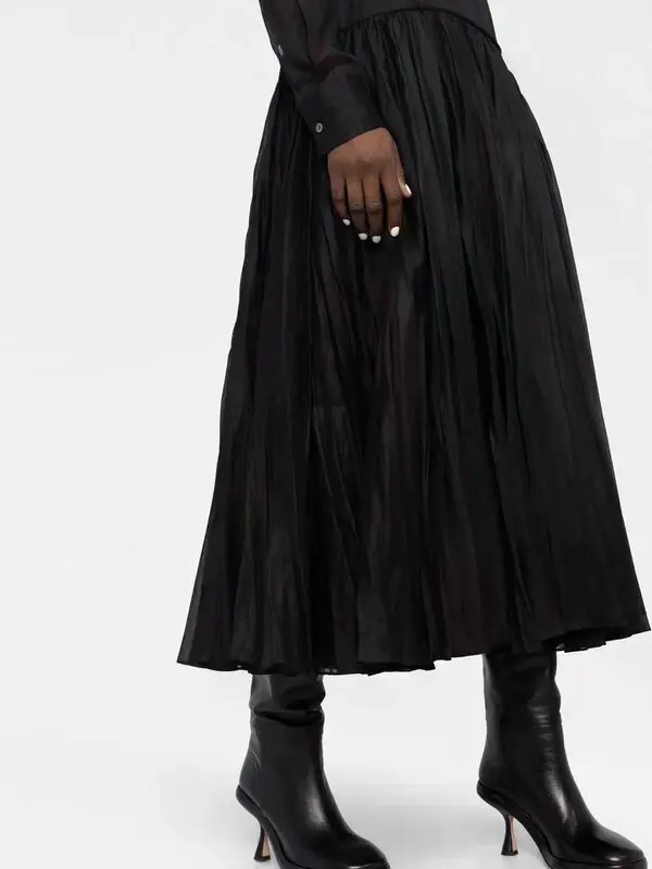 JIL SANDER Pleat-detail Midi Dress