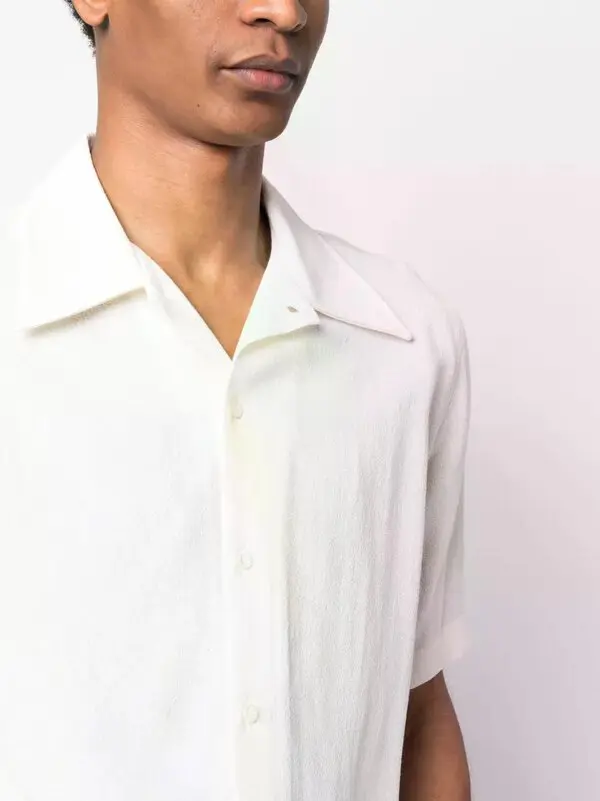 Séfr Buttoned Short-sleeved Shirt - Neutrals