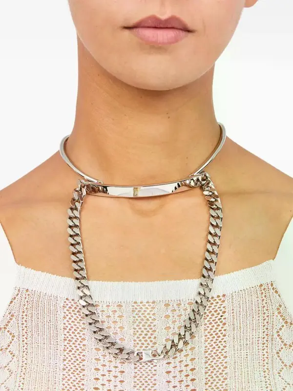 MAISON MARGIELA Tone Mixed Chain Necklace