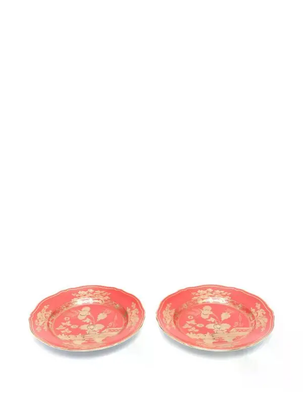 GINORI 1735 Rubrum Porcelain Plate - Red