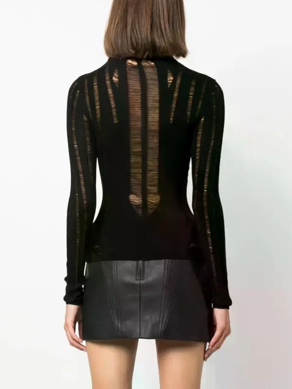MISBHV Distressed Knitted Jumper