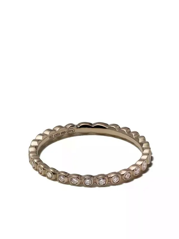 WE BY WHITEBIRD 18kt White Gold Diamond Estelle Ring - Silver