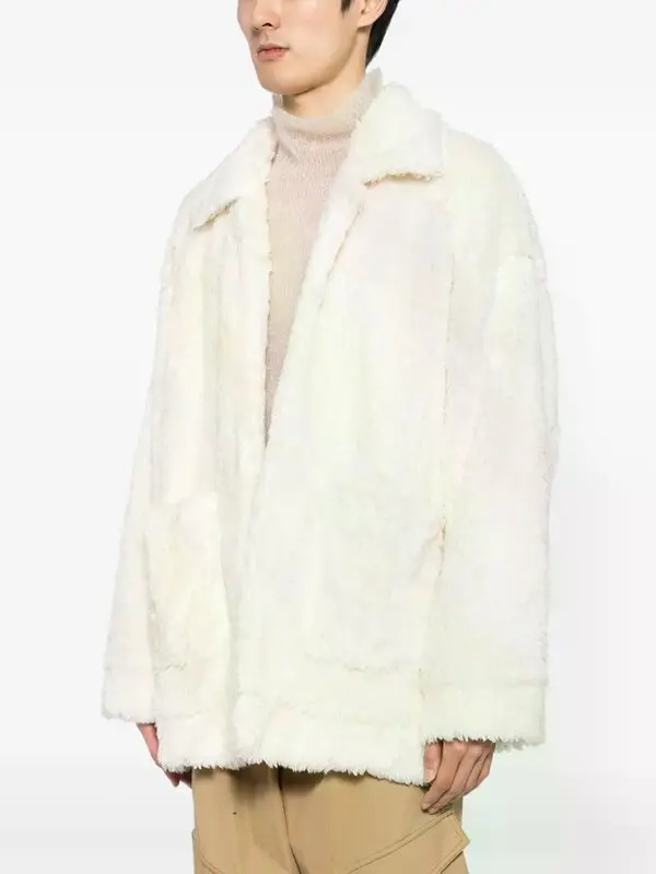 DOUBLET Hand-painted Faux Fur Jacket