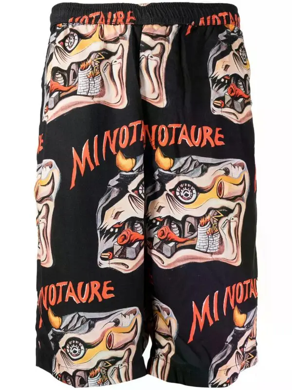 ENDLESS JOY Minotaure Bermuda Shorts - Multicolour