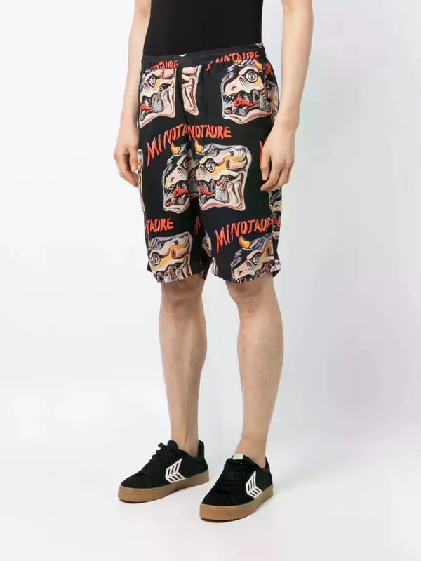 ENDLESS JOY Minotaure Bermuda Shorts - Multicolour