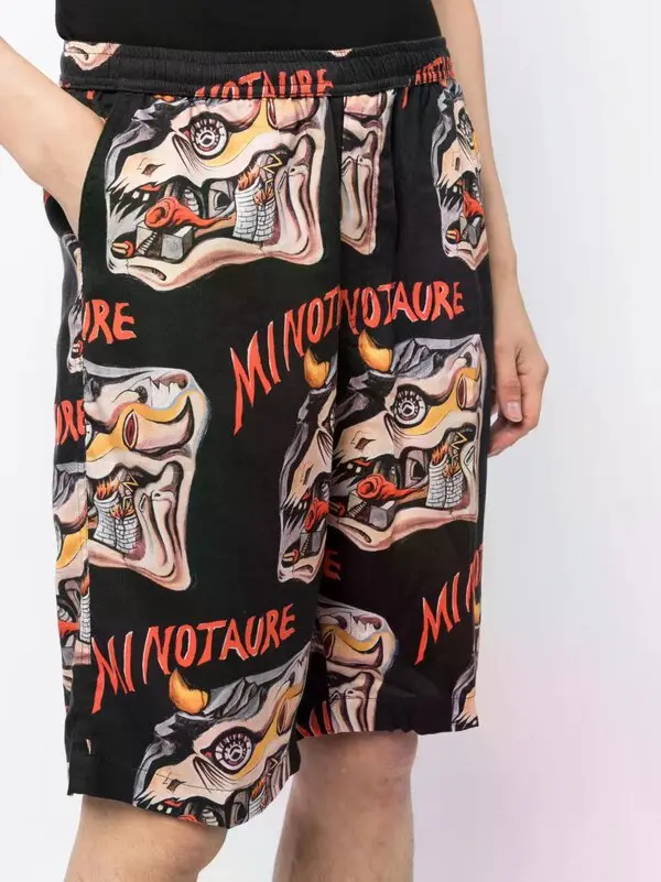 ENDLESS JOY Minotaure Bermuda Shorts - Multicolour