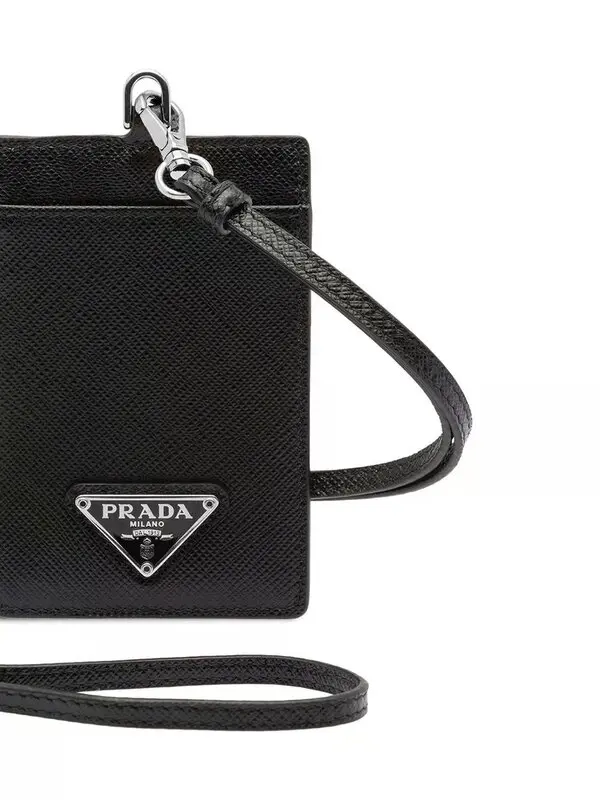 Prada Saffiano Leather Badge Holder