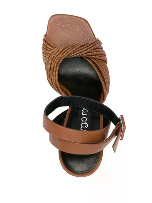 SERGIO ROSSI Open-toe Crossover Strap Sandals