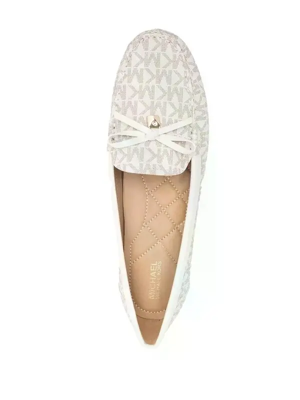 Michael Kors Juliette Monogram-jacquard Moccasins