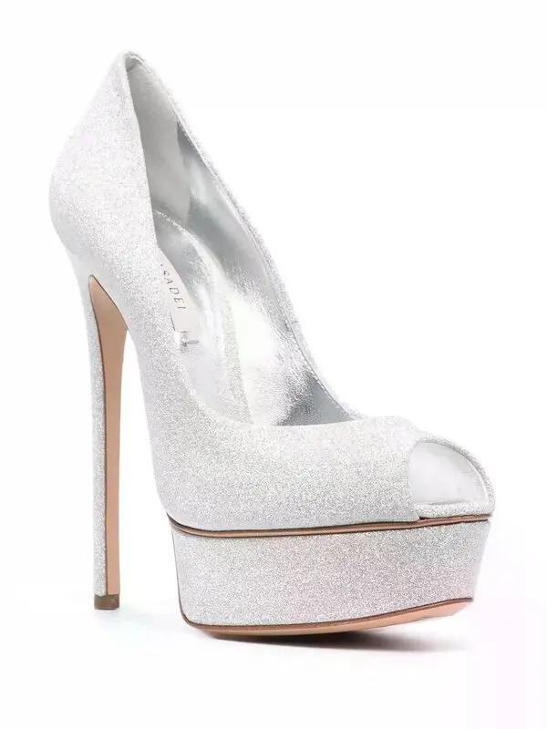 Casadei Blade Stiletto Pumps - Silver