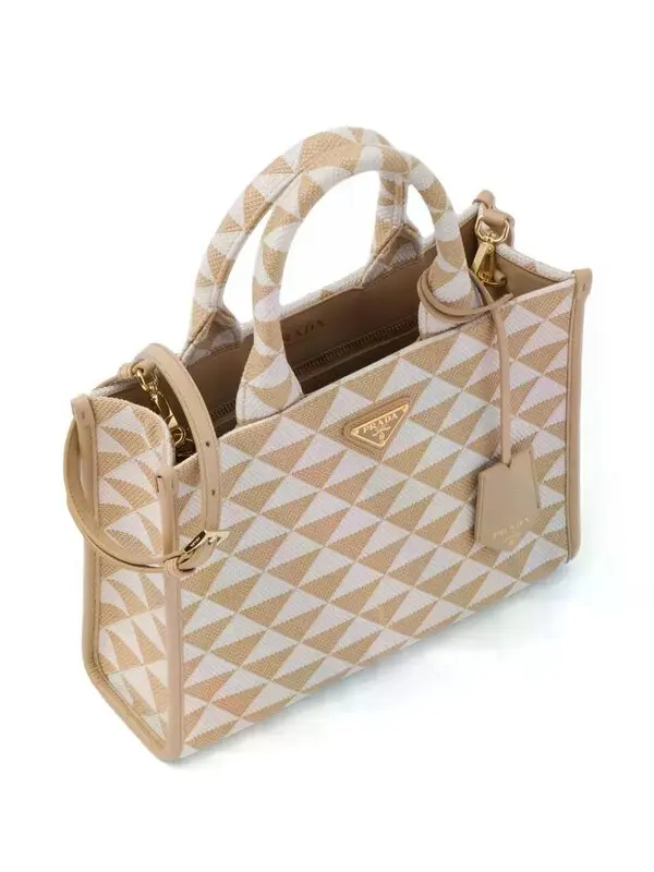 Prada Small Symbole Jacquard Tote Bag