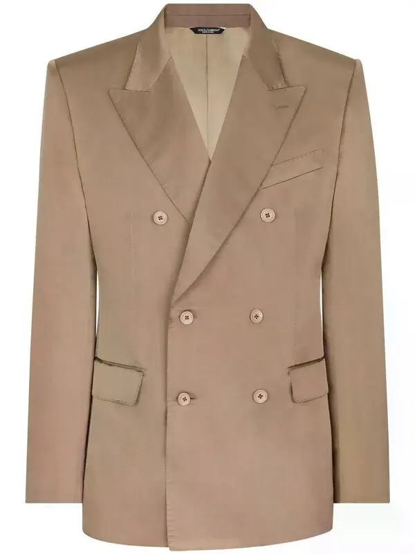 Dolce & Gabbana Duchesse Double-breasted Blazer - Brown