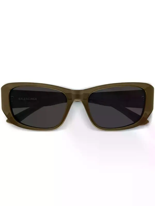 Balenciaga Rectangle Frame Sunglasses - Brown