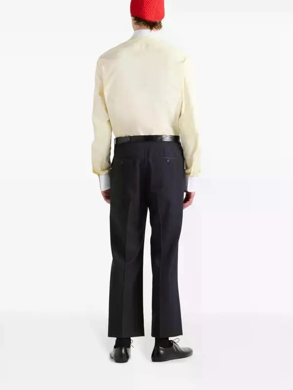 Prada Belted Chino Trousers