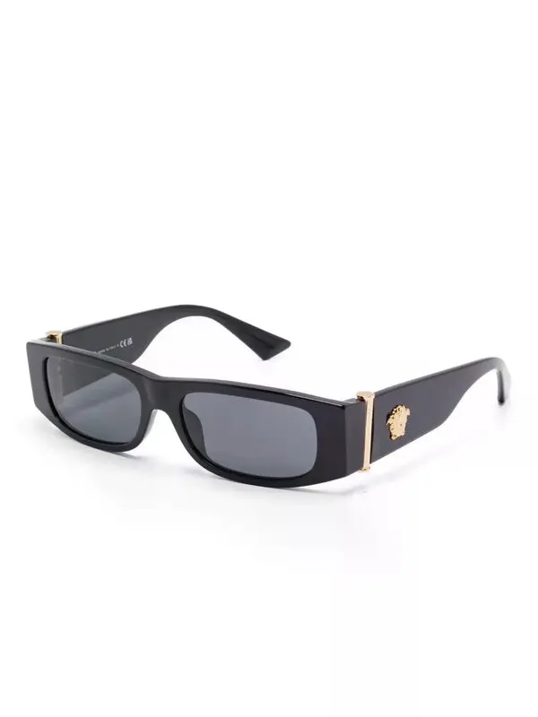 Versace Medusa-plaque Rectangular Sunglasses