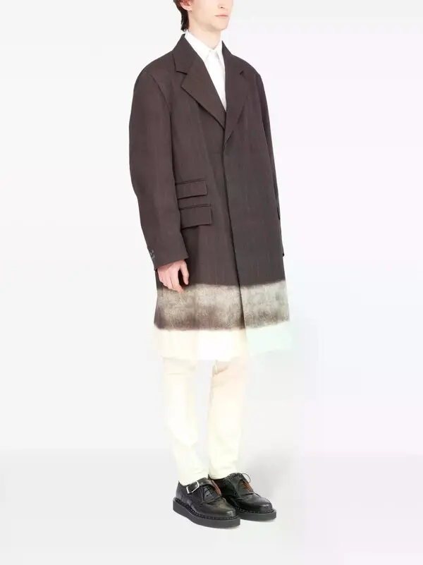 MAISON MARGIELA Trompe L'oeil Print Cotton Coat