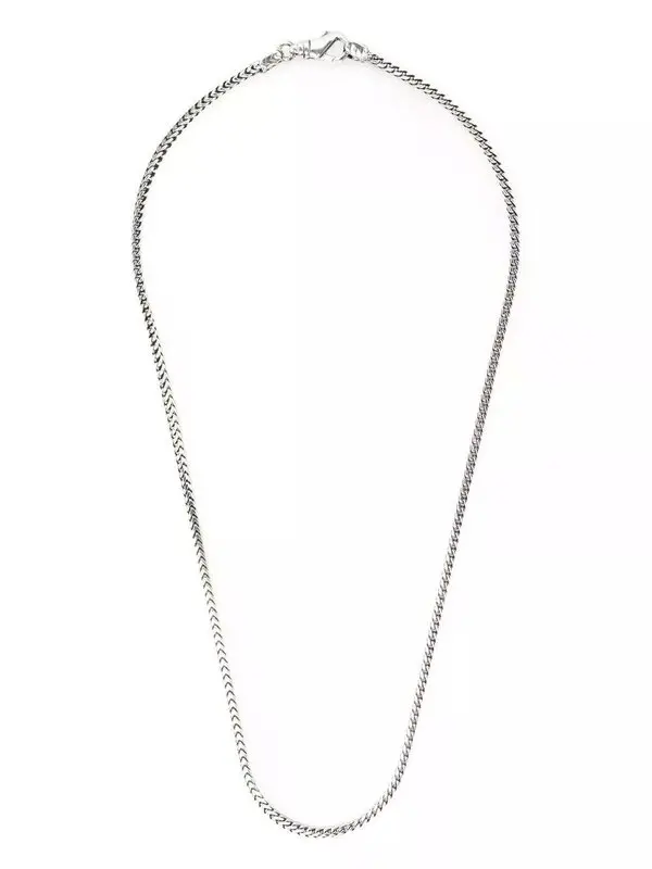 Emanuele Bicocchi Sterling Square Box Chain Necklace - Silver