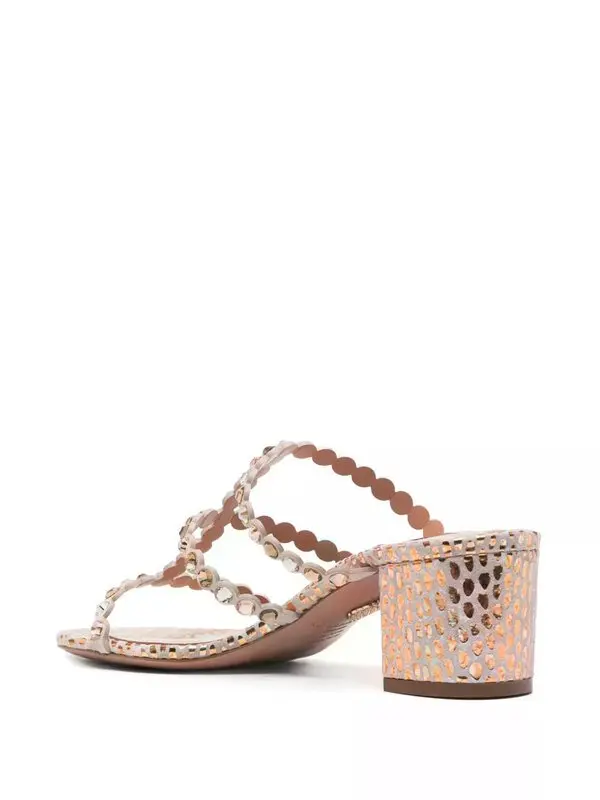 AQUAZZURA Embellished Open-toe Sandals