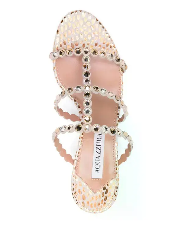 AQUAZZURA Embellished Open-toe Sandals