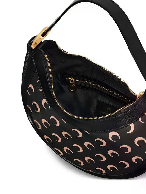 MARINE SERRE Eclips Shoulder Bag - Black