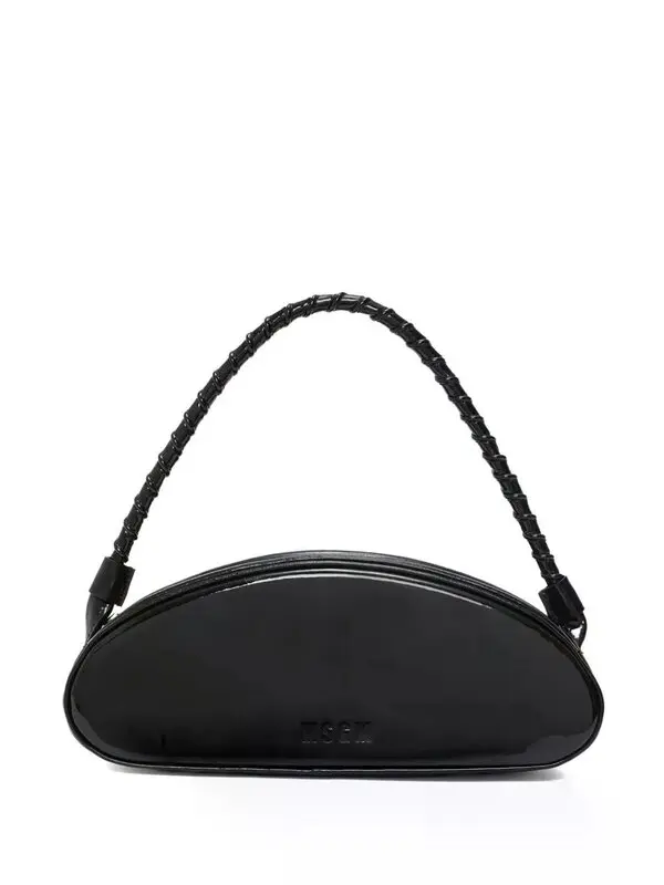MSGM Logo-debossed Leather Tote Bag - Black
