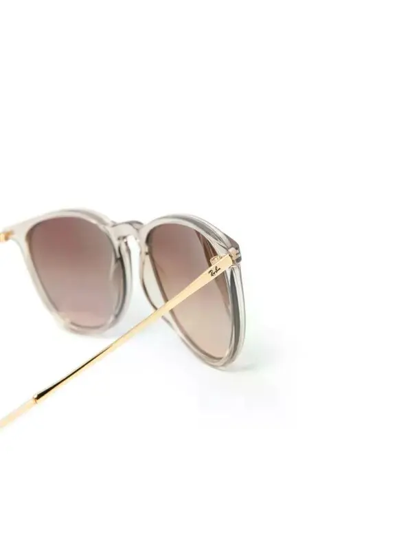 Ray-ban Erika Round Frame Eyeglasses - Brown