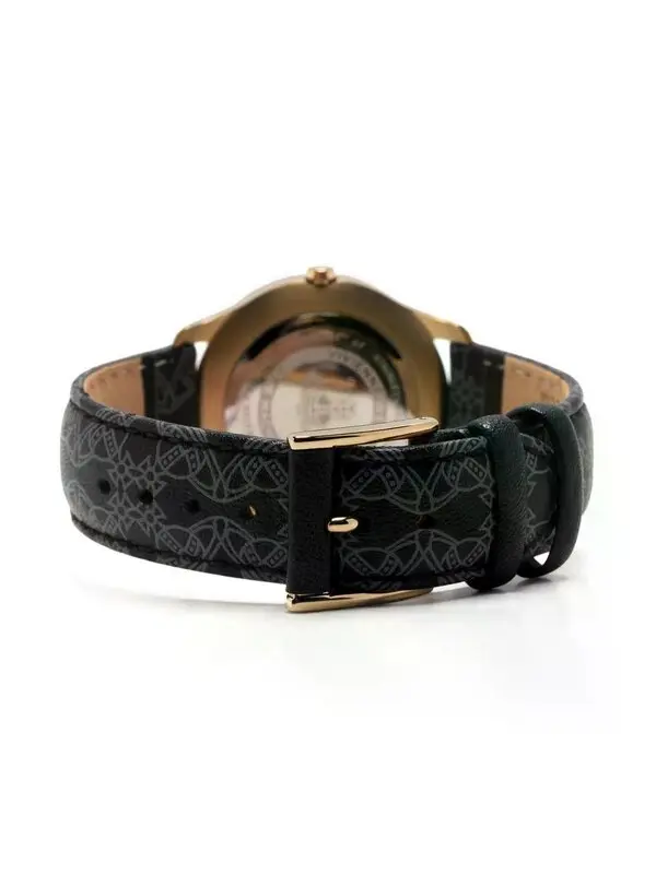 VIVIENNE WESTWOOD Berkeley Quartz 43mm Watch With Leather Strap - Black