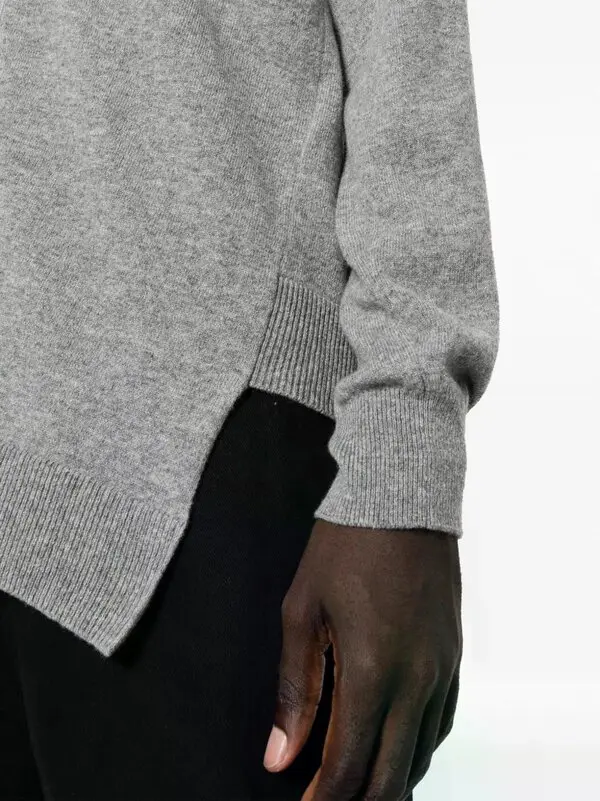 Comme Des Garçons X Lacoste Asymmetric Wool Cardigan