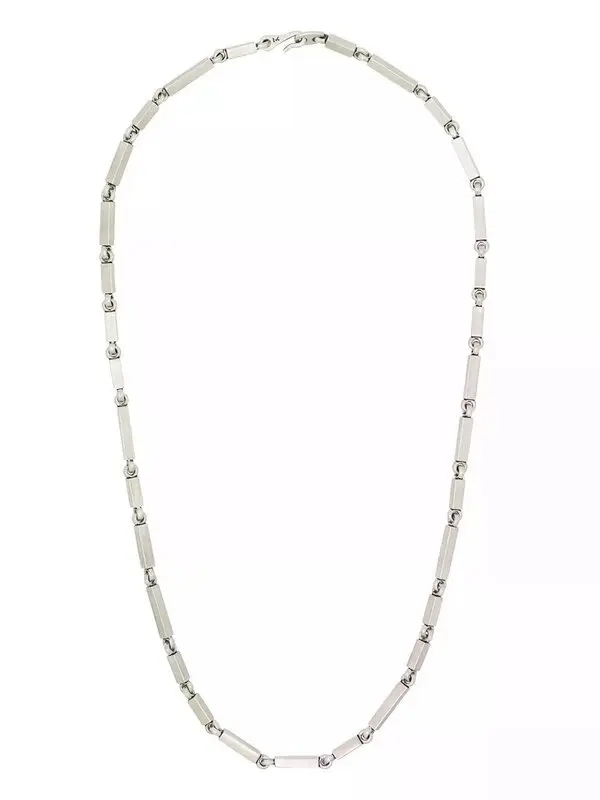 M. Cohen Sterling Rectangular-link Necklace - Silver