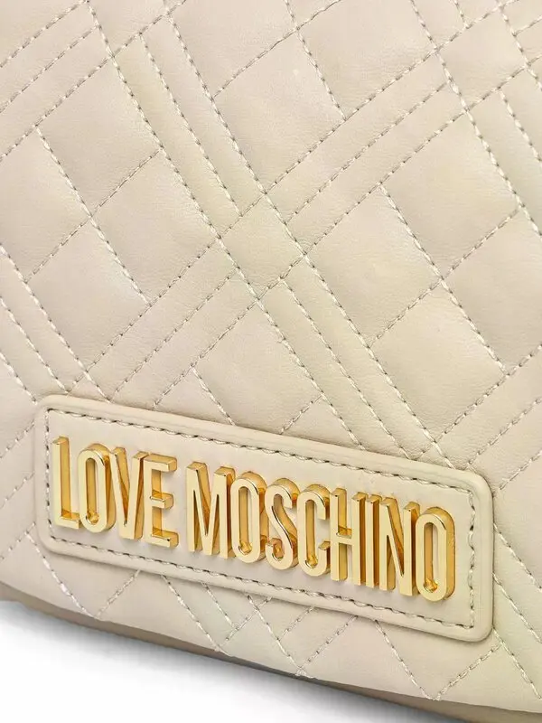 Moschino Quilted Logo Cross Body Bag