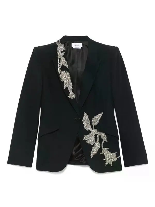 Alexander McQueen Embellished Padded-shoulder Blazer
