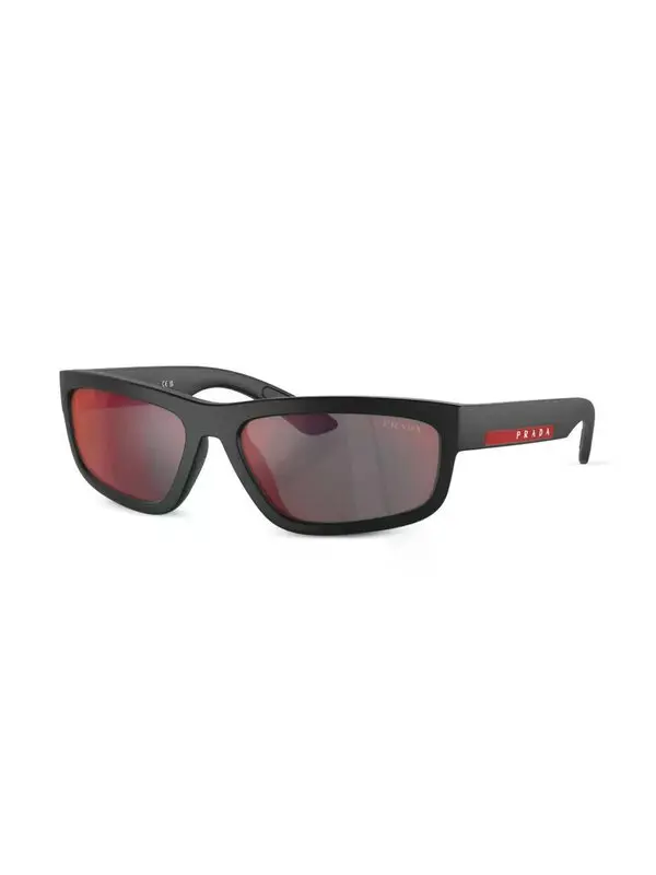 Prada Acetate Rectangle Frame Sunglasses
