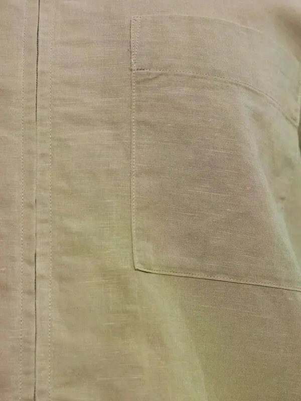 Issey Miyake Paper-esque Stand Collar Shirt