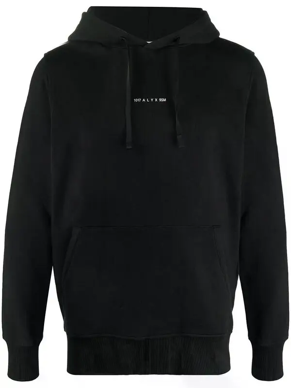 1017 Alyx 9sm Sphere Logo Printed Hoodie - Black
